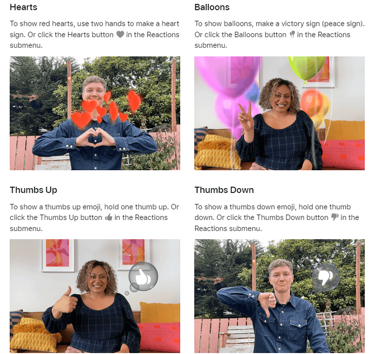 How To Use Facetime Hand Gestures To Trigger Face Time Effects - SimplyMac