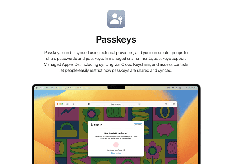 Apple Sign In with Passkey: User Authentication for Enhanced Security - SimplyMac
