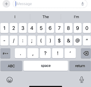iPhone Keyboard Symbols: List - SimplyMac
