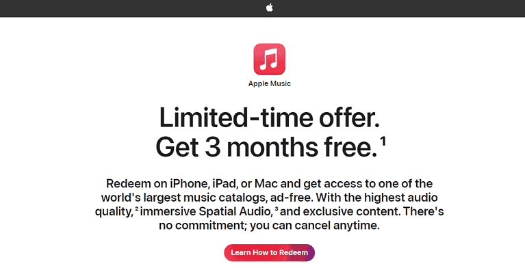 Apple Music Free Trial Offer Details: 1 Month, 3 Month, 6 Month - SimplyMac