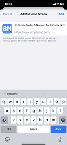How To Make a Website Shortcut On Your iPhone Home Screen - SimplyMac