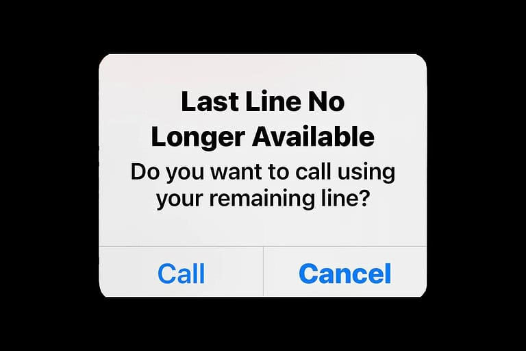 'Last Line No Longer Available' On iPhone Meaning - SimplyMac